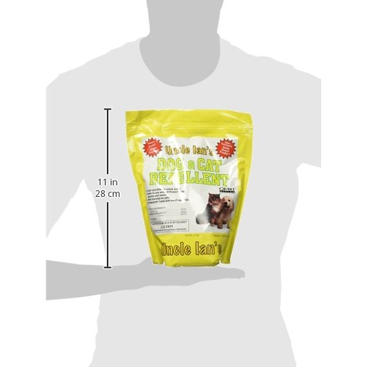 Uncle Ian's 100045830 Organic Dog and Cat Repellent 2.3lb, 2.3 lb, Brown/A