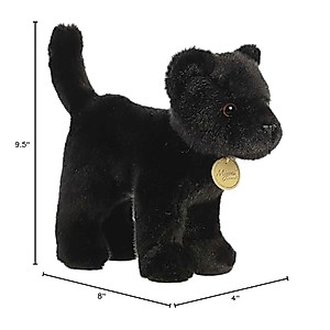 Aurora® Realistic Miyoni® Panther Stuffed Animal - Lifelike Detail - Cherished Companionship - Black 10 Inches