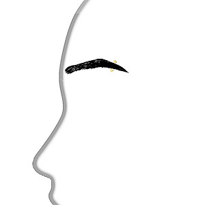 Ritastephens 14k Solid Gold Yellow Cone Eyebrow Ring Body Jewelry