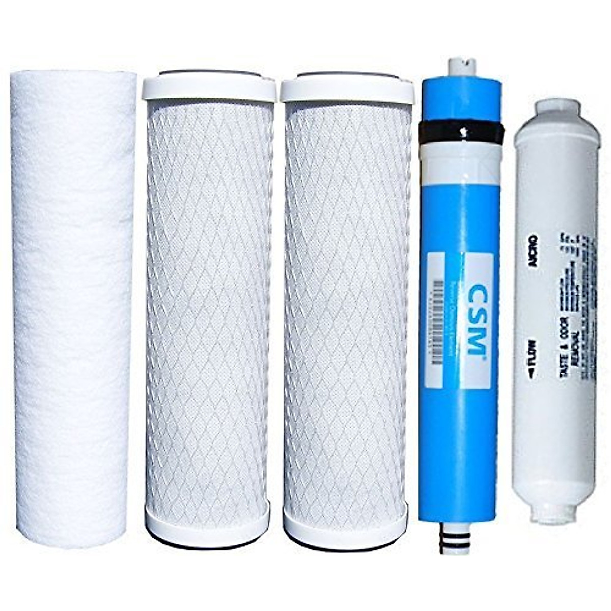 CSM Reverse Osmosis Replacement Filter Set 5 pcs w 50 GPD Membrane