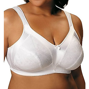 JUST MY SIZE womens Cushion Strap Minimizer Mj1979 Bras, White, 46DD US