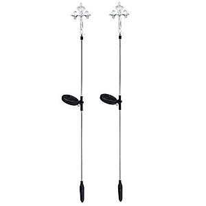 Unido Box Cross Solar Garden Stake Light LED Color-Changing, Set of 2