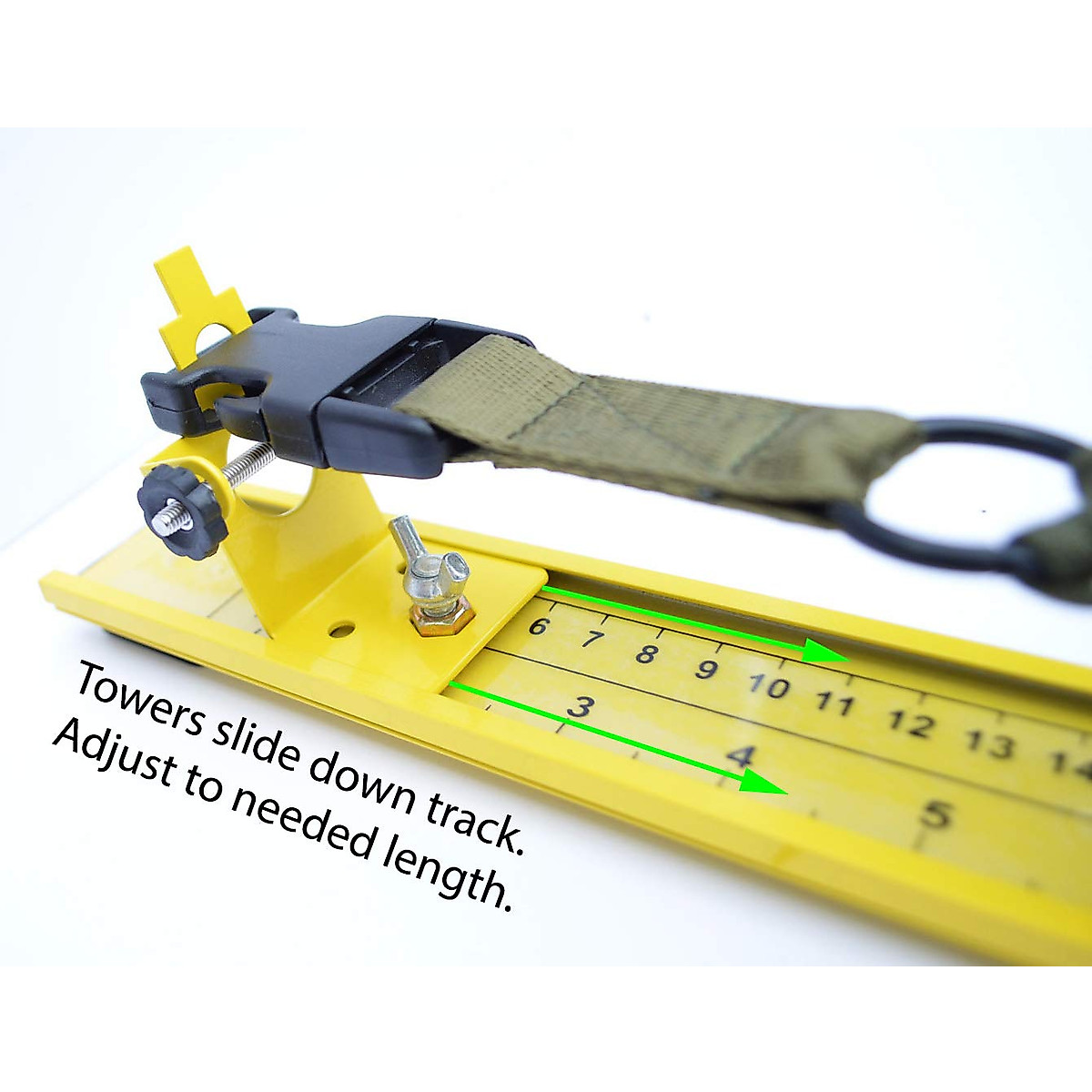 Acid Tactical® 47" Adjustable Paracord Jig - Lightweight Aluminum - for Bracelets, Keychains, Belts, Slings, Straps & More - Accommodates Any Clasp or Hook