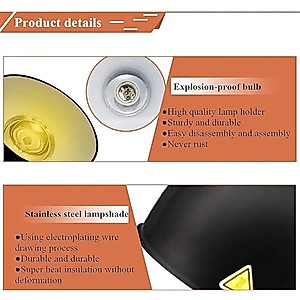 Restaurant Hanging Heating Lamp, Heat Lamp Food Warmer, Stainless Steel Single-Head Food Heat Preservation Lamp for Food Service Restaurant Kitchen,