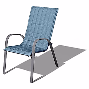 Duck Covers Weekend Water-Resistant Patio Chair Slipcover, 45 x 20 Inch, Blue Shadow