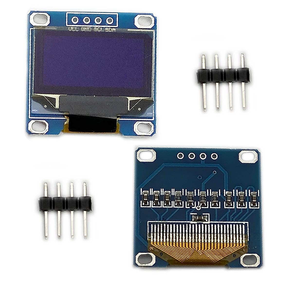 Kiro&Seeu 12864 0.96 Inch I2c IIC Serial OLED LCD LED Display Screen Serial Module 128 X 64 SSD1306 Driver Compatible with Ar-duino Display Raspberry PI 51 Msp420 Stim32