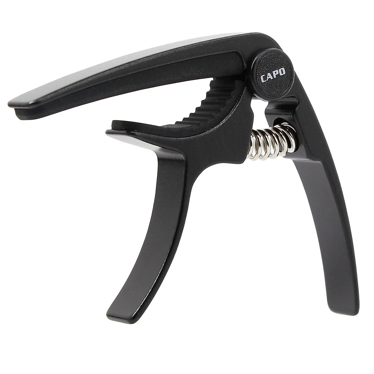 Ukulele Capo Aluminium Alloy Clamp for 4 Strings Uke Soprano Concert Tenor Baritone Light Weight Ukulele Clamp with Free Guitar Picks (Black)