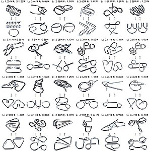 Brain Teaser Puzzle for Kids Adults Puzzle Games Wooden and Metal 3D Unlock Interlocking Puzzle Educational Toy 28Pcs