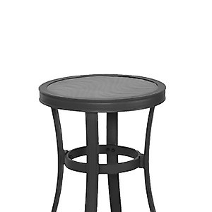 Four Seasons Courtyard Palermo 3 Piece Aluminum Bistro Furniture Set with Swivel Rockers and Drop in Tile Table for Outdoor Backyard Lawns and Patios