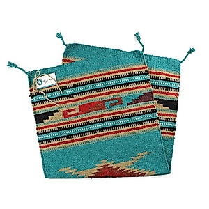 Onyx Arrow Southwest Area Rug, 20 x 40 Inches, Eagle Eye, Green/Tan