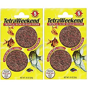 Tetra 77151 TetraWeekend Tropical Slow-Release 5-Day Feeder, 4 Count