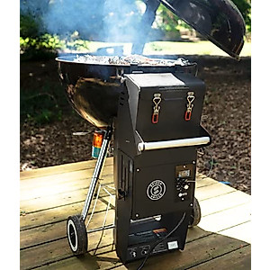 Spider Grills Spider-22 Pellet Grill Adapter for Original, Premium, and Master Touch Series Weber 22 Inch Kettle Charcoal Grills - Easy to Install, No Tools or Modifications