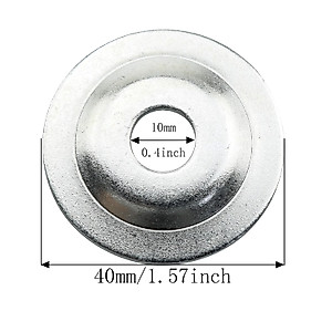 MEETOOT 4pcs Bench Grinder Arbor Washer/Flange for Grinding/Wire Wheel/Collar for Grinding Polishing Shaft Motor Bench Grinder, Hole Diameter 10mm