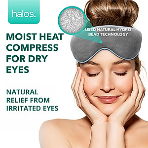 Microwave Activated Warm Eye Compress for Dry Eyes, Blepharitis & Stye Eye Treatment - Heated Eye Masks for Dry Eyes - Dry Eye Therapy Mask & Eye Compress Moist Heat Delivers Warm Compress for Eyes
