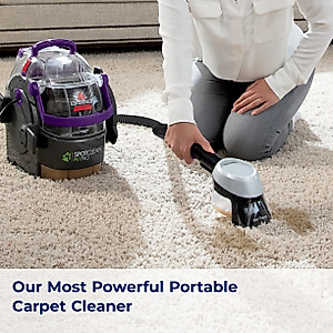 BISSELL SpotClean Pet Pro Portable Carpet Cleaner, 2458, Grapevine Purple, Black