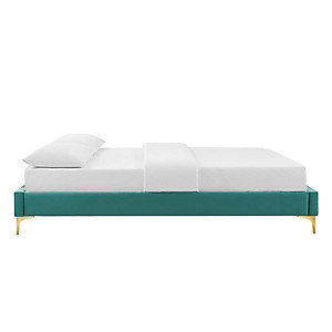 Modway MOD-6306-TEA Sutton Full Performance Velvet Bed Frame, Teal