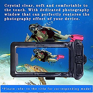 Puccy Case Cover, Compatible with Infinix Smart 5A Smartphone Black Waterproof Pouch Dry Bag (Not Screen Protector Film) New Version