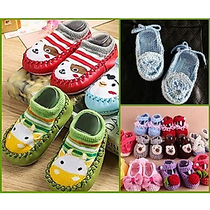 Z-Color 100pcs Clear Plastic Baby Feet Display Showcase,Shoe Trees,Baby Booties, Shoes And Socks (9.5cm)