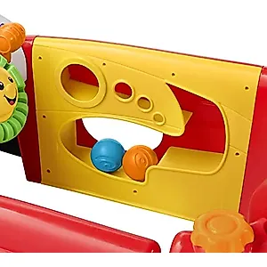 Fisher-Price Laugh & Learn Baby Activity Center Crawl Around Car With Music Lights And Smart Stages For Infants And Toddlers, Red [Amazon Exclusive]
