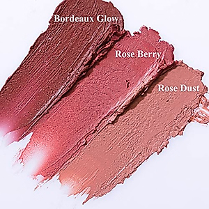 HAN Skincare Cosmetics Vegan, Cruelty-Free, Clean 3-in-1 Multistick for Cheeks, Lips, Eyes, Bordeaux Glow | 0.20 oz