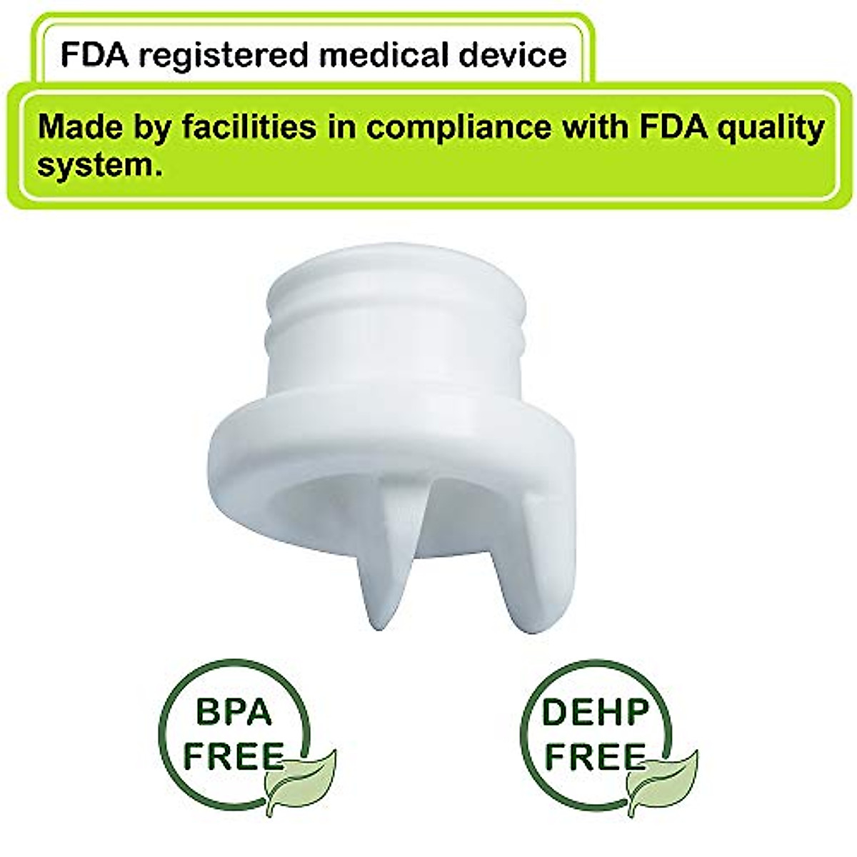 Nenesupply 4 pc Duckbill Valves Compatible with Medela and Avent Pumps Not Original Medela Pump Parts Work with Medela Pump in Style Medela Symphony Replace Medela Valve Membrane and Avent Valve