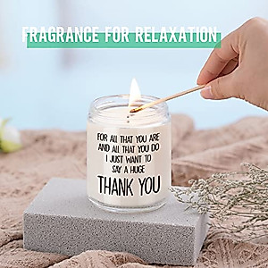 GSPY Scented Candles - Thank You Gifts, Thankful Gifts for Women, Men - Thank You Candle Gifts for Mom, Friend, Coworker, Nurse, Mentor, Boss - Teacher Appreciation Gifts