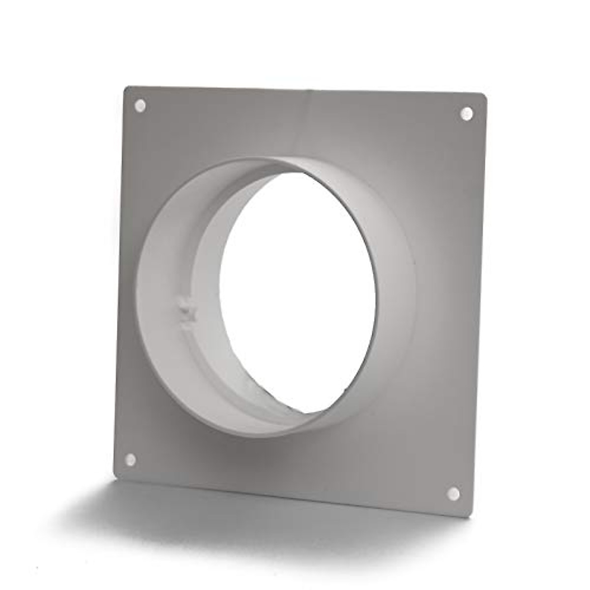 Vent Systems 4" inch Air Vent Duct Connector Flange Straight Ventilation Pipe Plastic Ducting Connector Plate For Cooling Heating Ventilation System HVAC 4" inch - Pack of (1)