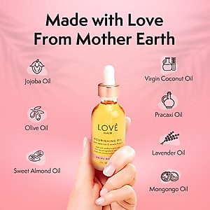 Love Hair - Nourishing , Oil for Scalp & All-Natural Oils for All Hair Types, Paraben & Sulfate-Free, Vegan & Cruelty-Free, 2 Oz