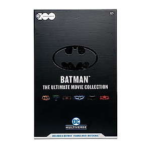 McFarlane Toys - WB 100 DC Multiverse Batman The Ultimate Movie Collection 7in Figure 6pk, Gold Label, Amazon Exclusive