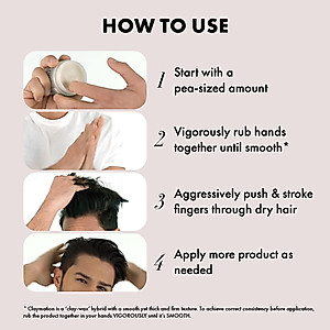 Hanz de Fuko Claymation – Premium Men’s Hair Styling Clay – Super High Hold, Matte Finish – 2 oz