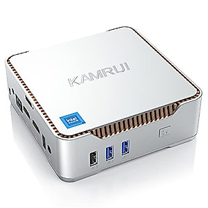 KAMRUI Mini PC,12th Intel Alder Lake- N95 up to 3.4 GHz,16GB RAM+512GB M.2 SSD, Windows 11 Pro Mini Computer,Support 2.5" SATA SSD,WiFi 2.4G/5G,Bluetooth4.2,Triple Display,4K Reliable Office Small PC