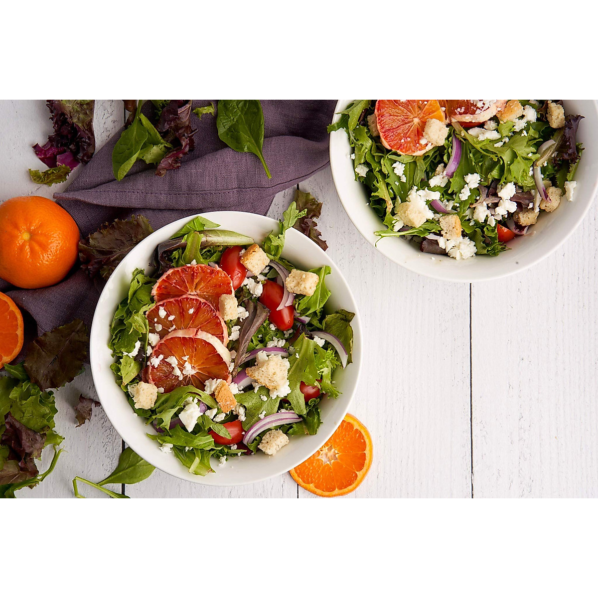 KooK 41 Oz Large Deep Bowls, Ceramic White Bowl for Noodle, Ramen, Pasta, Cereal, Fruit Porcelain kitchen, Microwave and Dishwasher Safe, 7.5 Inches, Set of 4,