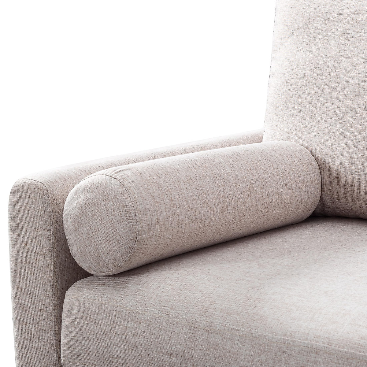 Eafurn L Shaped Sectional Sofa with Reversible Chaise Lounge, 3 Seater Convertible Corner Couch with Rubber Wood Legs, Modern Fabric Sofa&Couches for Living Room, Apartment and Small Space