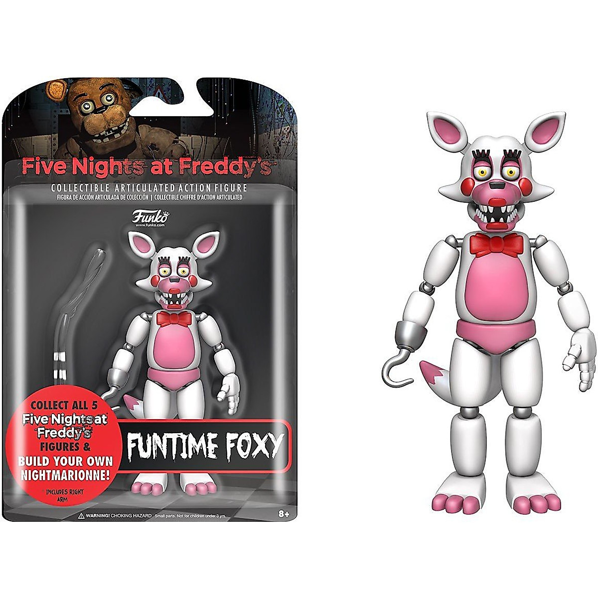 Funko 5" Articulated Five Nights at Freddy's - Funtime Foxy Action Figure for 96 months to 1200 months