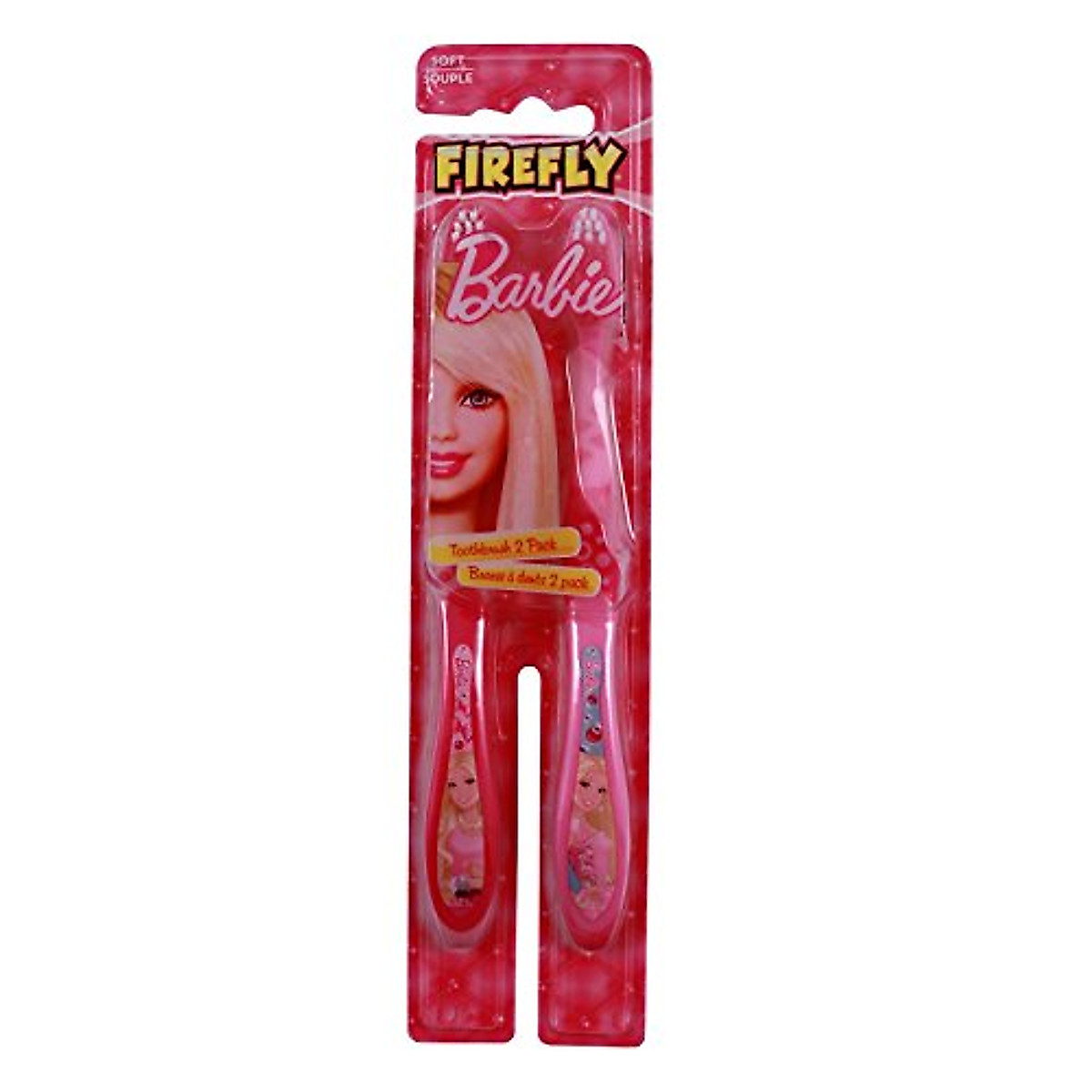 Mattel Barbie Firefly Girls Tooth Brush Two Pack