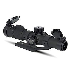 Monstrum G3 1-4x24 First Focal Plane FFP Rifle Scope | ZR305 H-Series Offset Scope Mount | Bundle