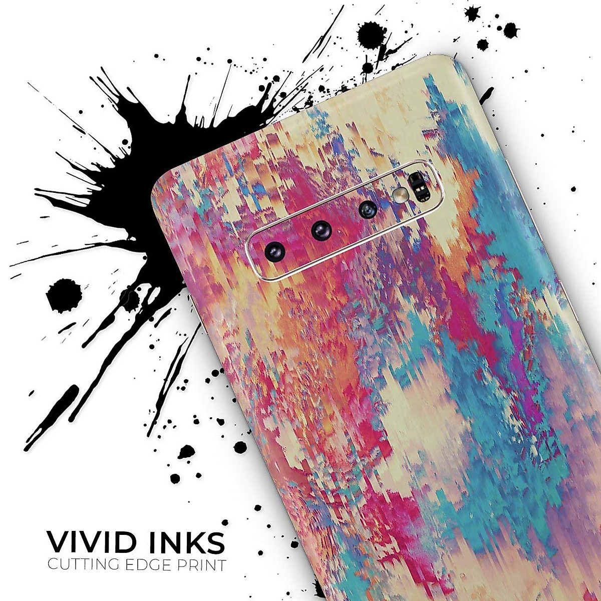 DesignSkinz Liquid Abstract Paint Remix V80 Protective Vinyl Decal Wrap Skin Cover Compatible with The Samsung Galaxy S20 (Screen Trim & Back Glass Skin)