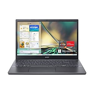 Acer Aspire 5 A515-47-R3Y6 Slim Laptop | 15.6" Full HD IPS | AMD Ryzen 5 5625U Hexa-Core Mobile Processor | 8GB DDR4 | 512GB NVMe SSD | WiFi 6 | Backlit KB | USB Type-C | Windows 11 Home