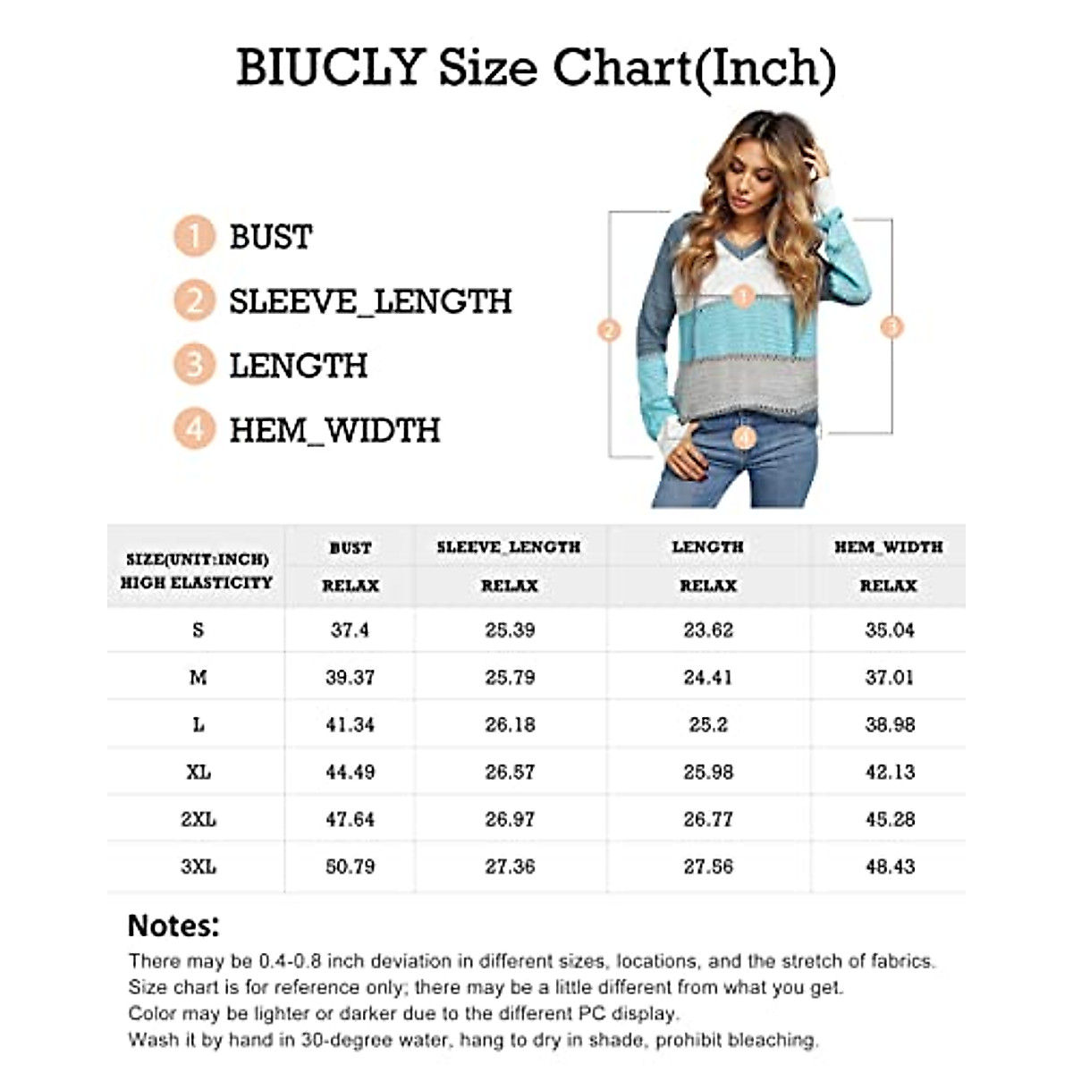 SHEWIN Womens Striped Color Block Lightweight Knit Hooded Sweater Casual Long Sleeve V Neck Drawstring Hoodies Pullover Sweatshirt Fall Outfits for Women,US 16-18(XL),Light Grey