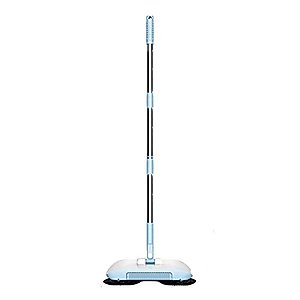 Gallity Hand Push Sweeper, Household 360° Rotation Automatic Sweeper, Lightweight Carpet Sweeper,Strong Floor Sweeper, Great for House,Office,Kitchen,Carpet,Hard Floor (Blue)