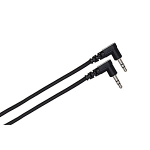 Hosa CMM-100.8RR Right Angled 3.5 mm TRS Stereo Interconnect Cable, 8 Inch