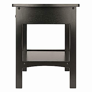 Winsome Wood Claire Accent Table, Black