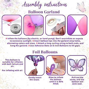 195 Pc Butterfly Baby Shower Decorations for Girl with Pink and Purple Butterfly Balloon Arch Kit, Baby Girl Boxes, Backdrop, Tablecloth, Sash, Cake and Cupcake Toppers, Crown and more