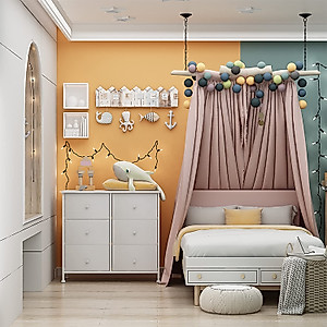 BOLUO White Dresser for Bedroom 6 Drawer Organizers Fabric Storage Chest Tower Wide Dressers Unit for Closet Nursery Hallway Office, Kids and Adult Modern