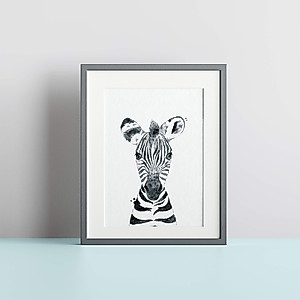 Generic Cotton Paperie Black and White Safari Nursery Decor Animals Prints Set of 6 (Unframed) Nursery Wall Decor Art (8x10),safari-babies-5-4/0