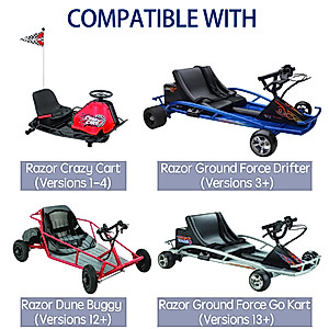 24V Control Module, 7 Connectors, 6-Pin Throttle, Model: HB2430-TYD6K-FS-ROHS, Fit for Razor Ground Force Drifter (V3+), Crazy Cart (V1-4), Dune Buggy(V12+), Razor Ground Force Go Kart (V13+)