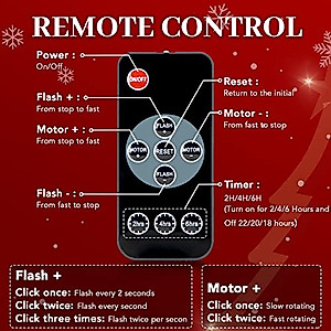 Xhaus Christmas Projector Lights Outdoor Snowflake Projector Lights Show for Christmas Xmas Holiday Wedding Home Party Outdoor Holiday Decorations