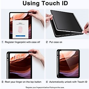 Antbox Case for iPad 10th Generation 10.9'' 2022 with Built-in Pencil Holder Auto Sleep/Wake Function PU Leather Smart Cover for iPad 10th Generation(10.9'') (Brown)