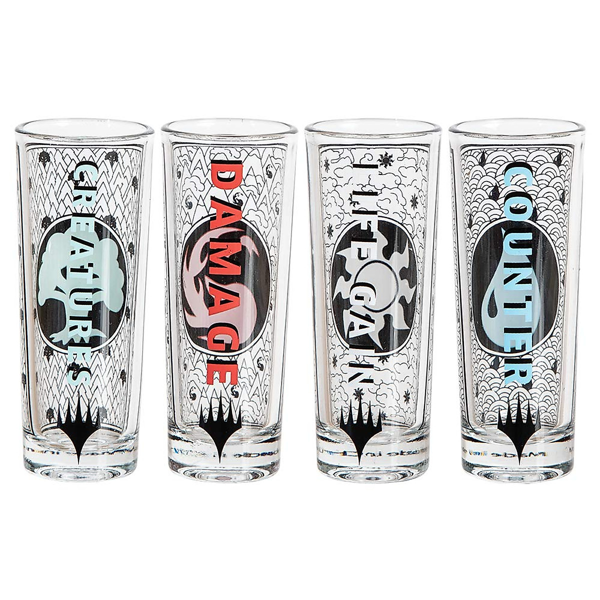Bioworld Magic: The Gathering Mana Symbol Shot Glasses 5-Pack