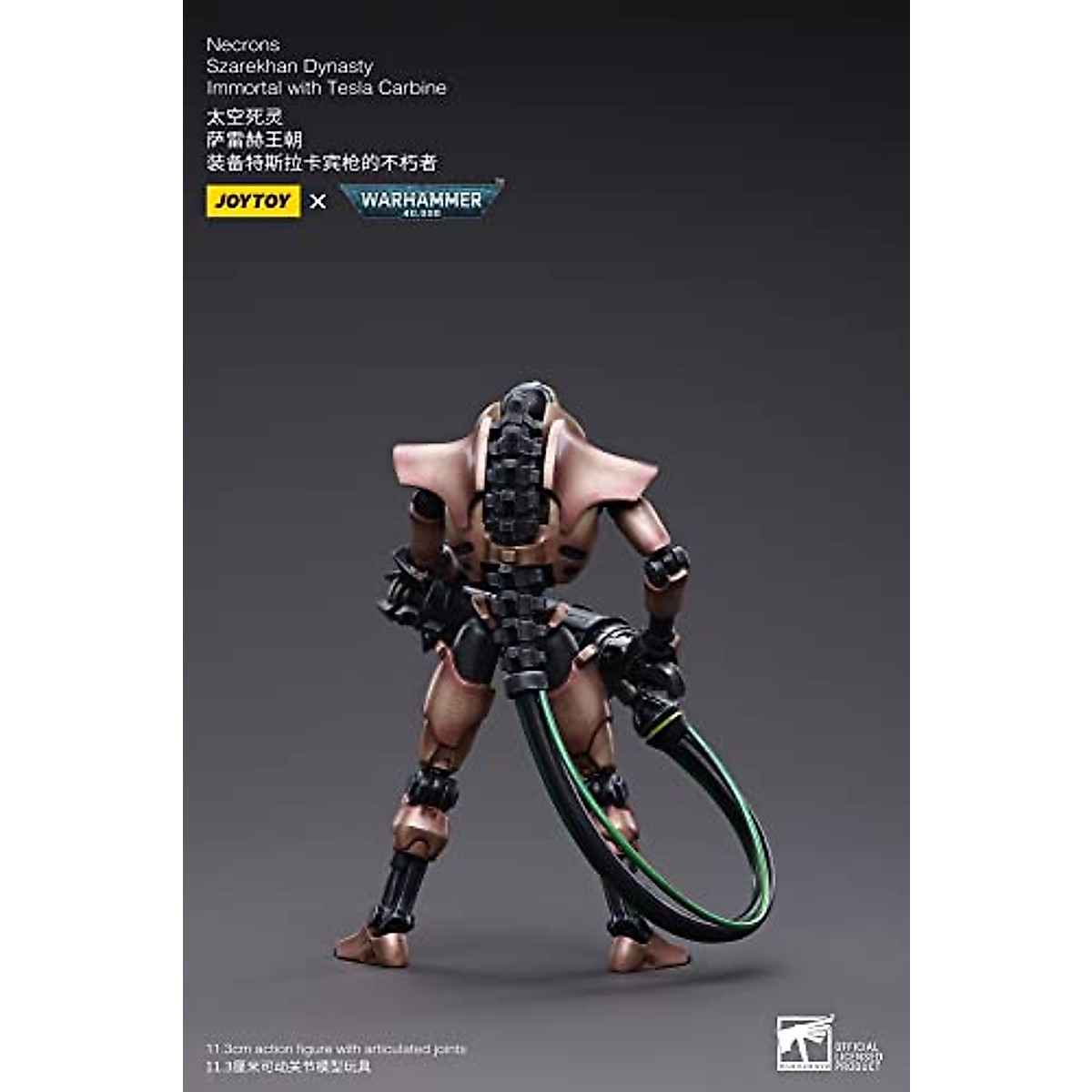 JoyToy Warhammer 40k: Necrons Szarekhan Dynasty Tesla Carbine 1:18 Scale Action Figure